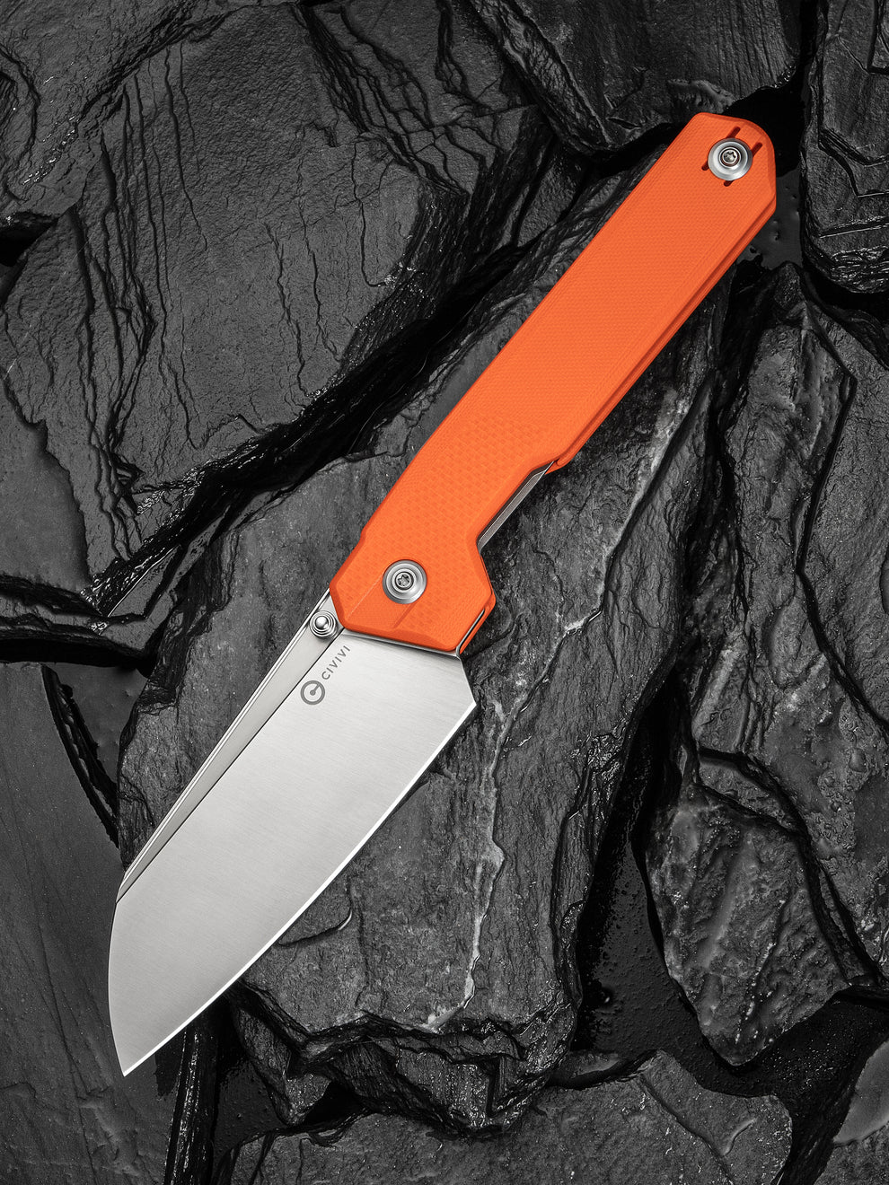 Civivi Hid 4.14" Sandvik 14C28N Orange G10 Folding Knife by Ostap Hel ...
