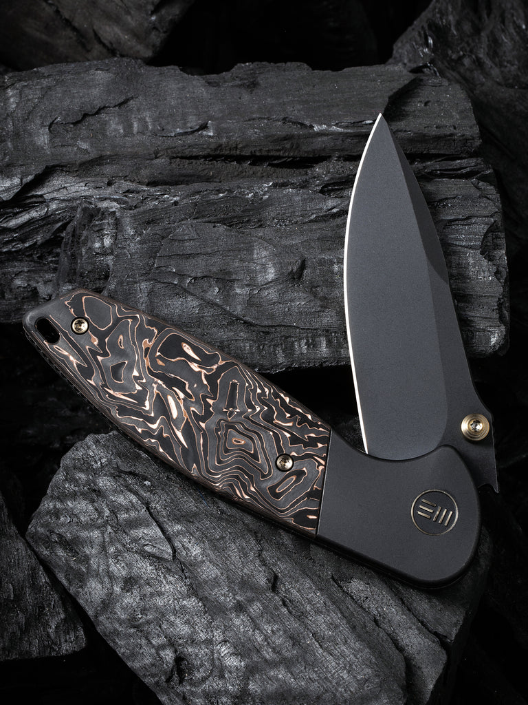 WE Nitro Mini 3.13" CPM 20CV Black Copper Foil Carbon Fiber Titanium F ...